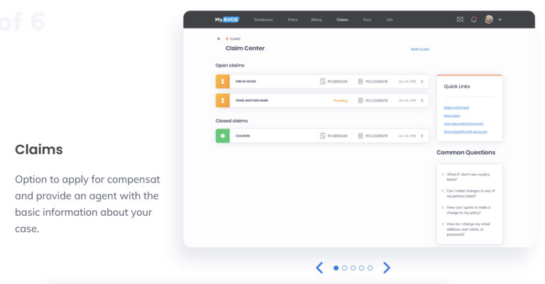 RVOS Farm Mutual Insurance Customer Portal Development